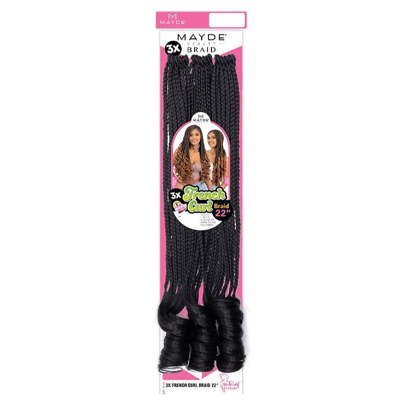 Mayde Beauty: 3X FRENCH CURL BRAID 22" – Beauty Depot O-Store