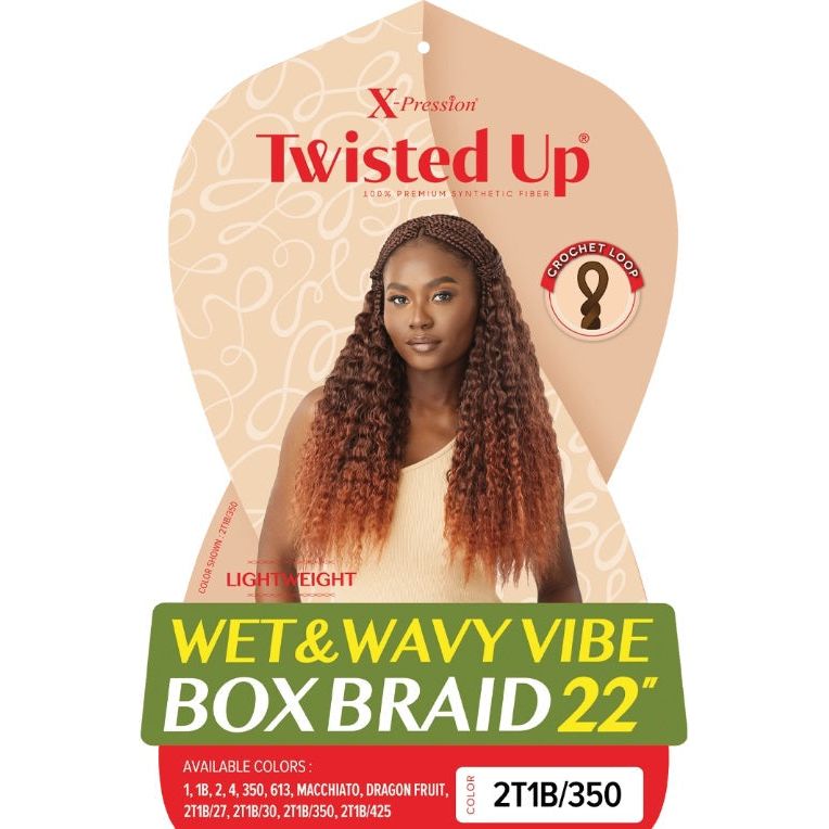 Outre: Xpression Twisted Up Wet & Wavy Vibe Box Braid 22" – Beauty ...
