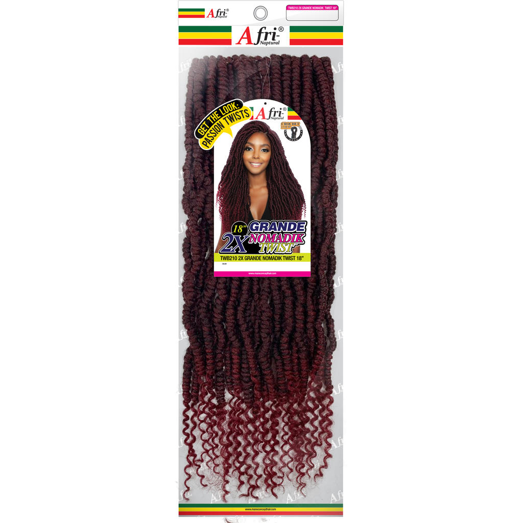 Afri Naptural: Crochet Braids 2X Grande Nomadik Twist 18" (TWB210 ...
