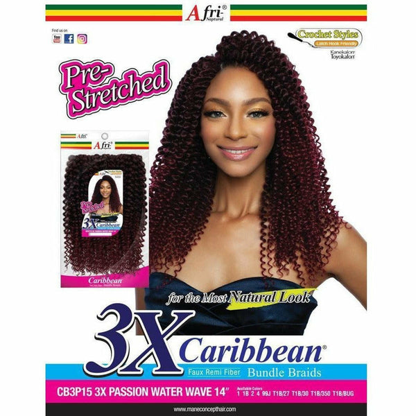 Afri-Naptural: 3X Passion Water Wave 14" (CB3P15) – Beauty Depot O-Store