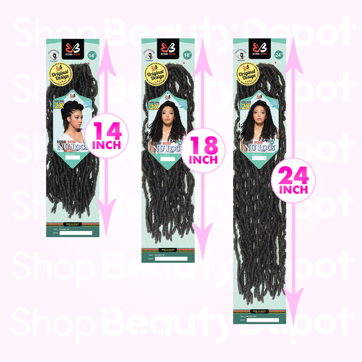 Bobbi Boss: Crochet Braid Nu Locs 18" – Beauty Depot O-Store
