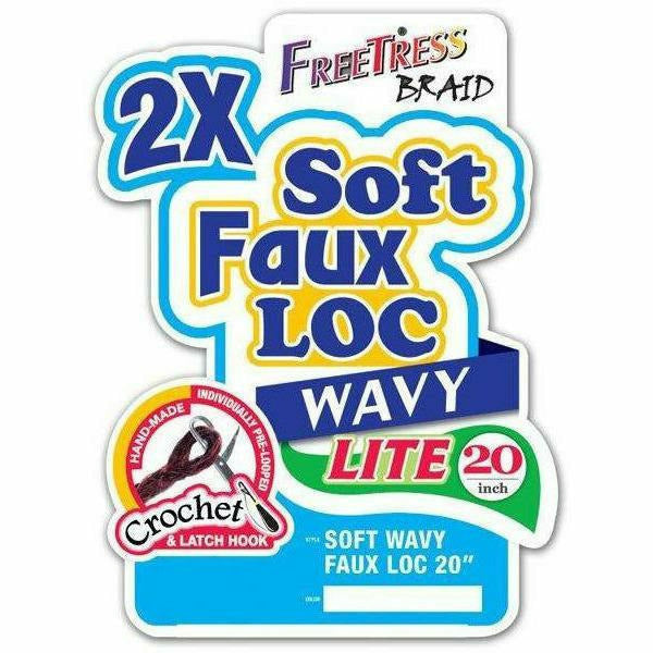 FreeTress: 2X Soft Wavy Faux Loc 20" Crochet Braids – Beauty Depot O-Store