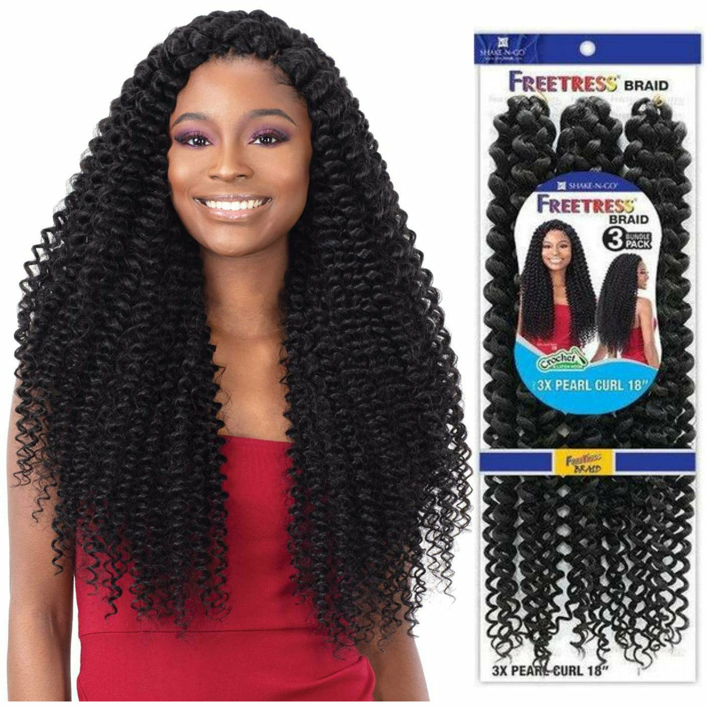 FreeTress: 3X Pearl Curl 18" Crochet Braids – Beauty Depot O-Store