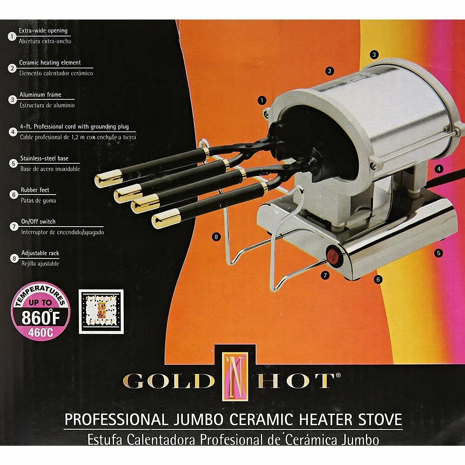 Gold 'N Hot: Jumbo Ceramic Heater Stove – Beauty Depot O-Store