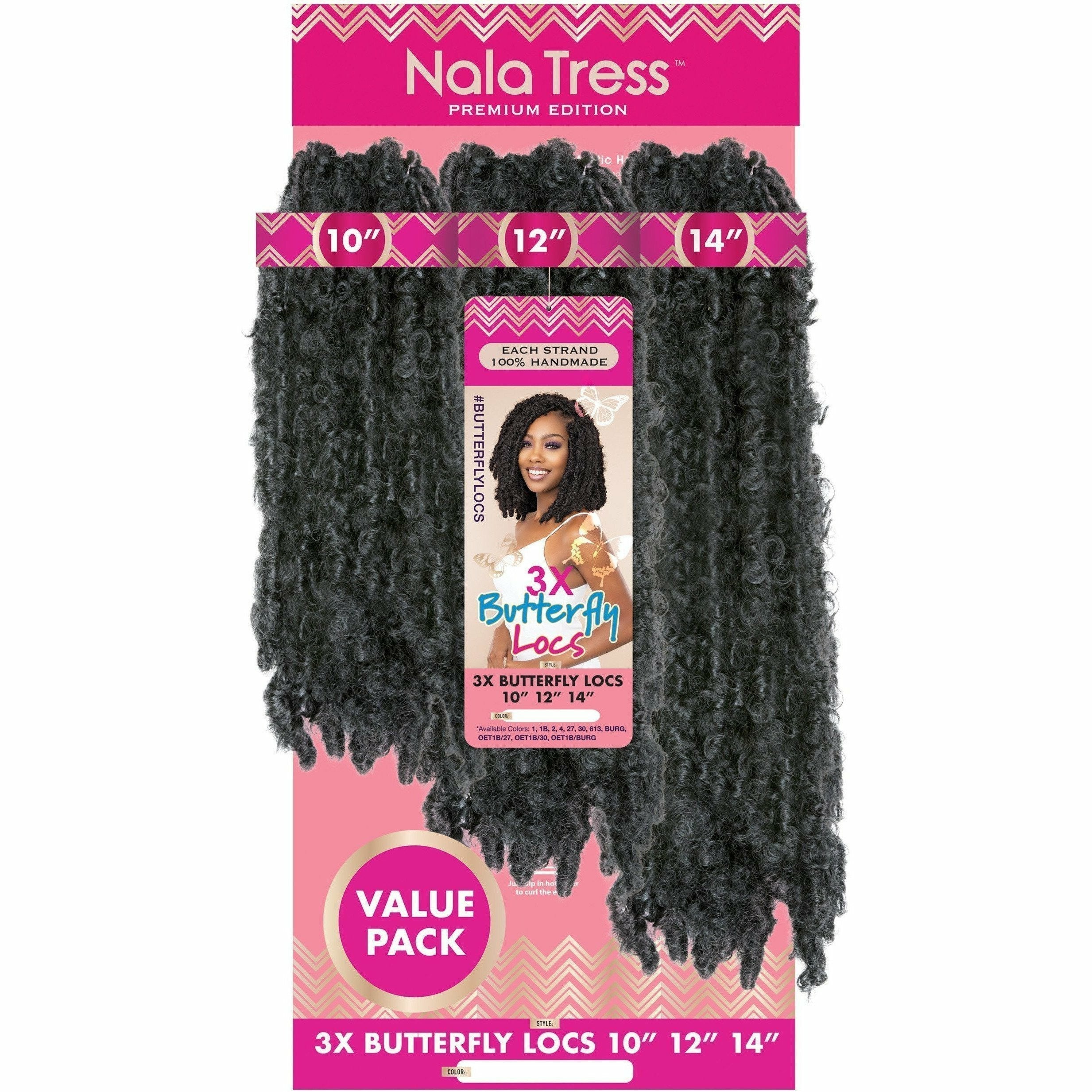 Janet Collection: Crochet Braids Nala Tress 3X Butterfly Locs 10/12/14 ...