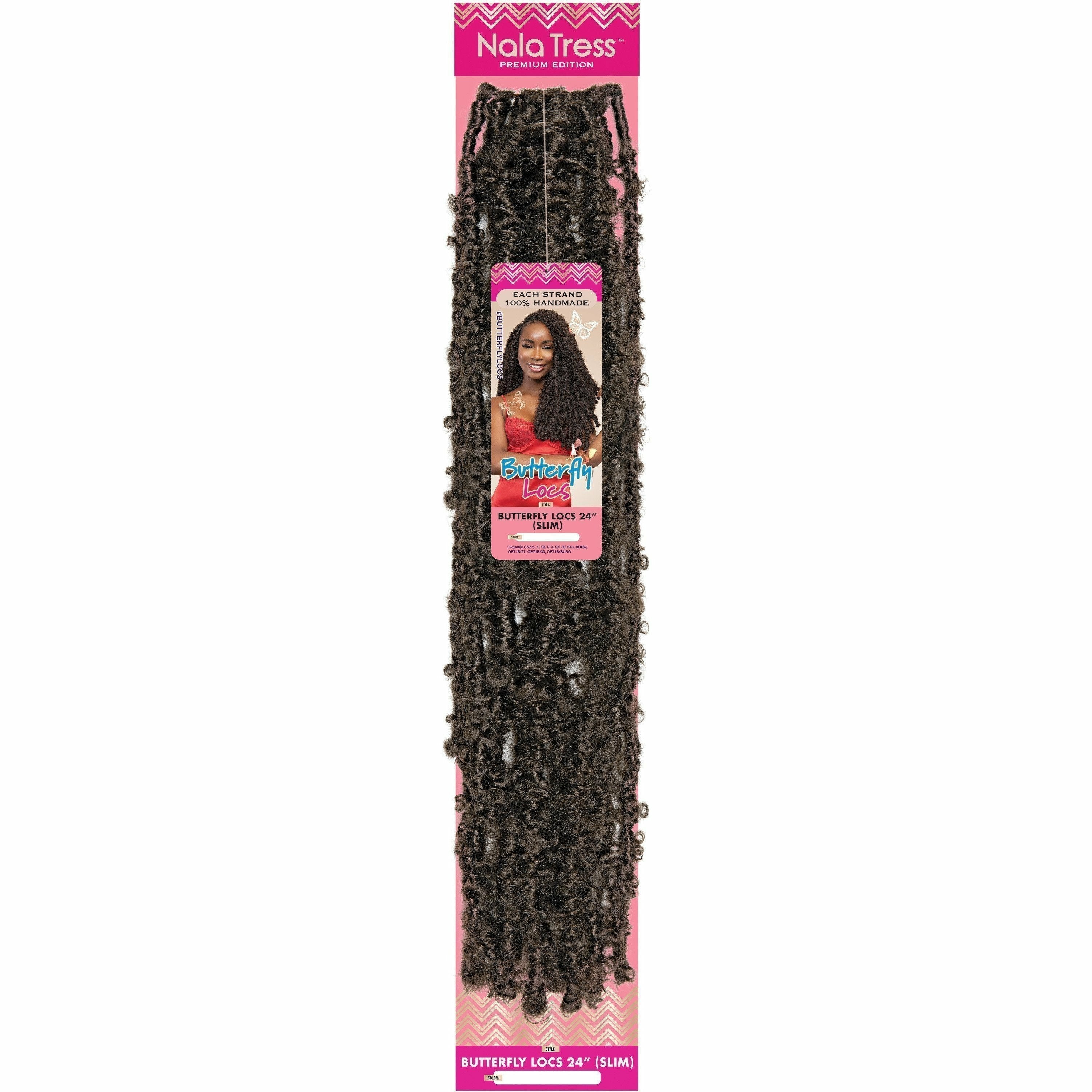 Janet Collection: Crochet Braids Nala Tress Butterfly Locs 24" (SLIM ...