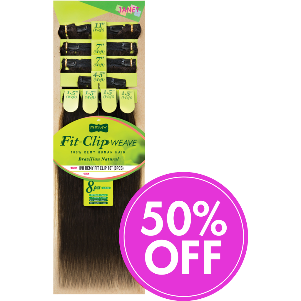 Janet Collection: H/H Remy Fit-Clip Extension 8PCS – Beauty Depot O-Store