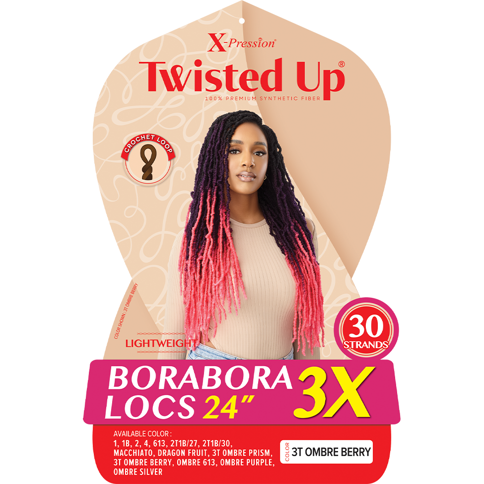 Outre: Xpression Twisted Up 3X BoraBora Locs 24" Crochet Braids ...